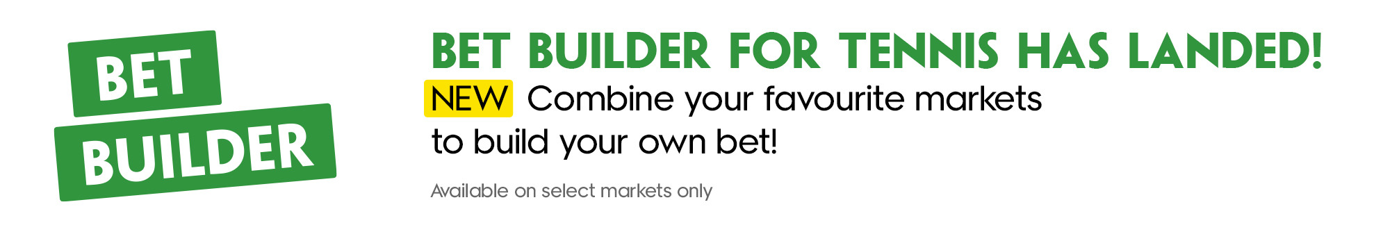 Learner Tien v Alexander Blockx Bet Builder Odds & Betting » Paddy Power™