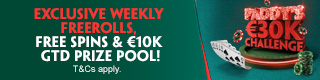 Online Poker on Paddy Power™ - Bet €20 Get €50